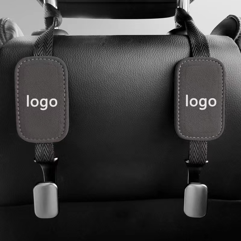 Suede High-End Car Seat Back Hook, Rear Metal Hook, Hidden Car Hook ...