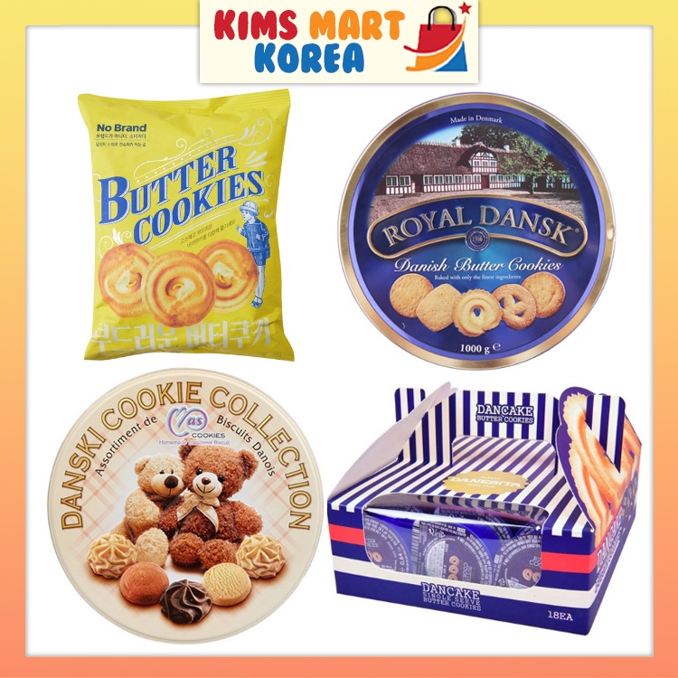 Korean Dancake Butter Cookies, Danski, Royal Dansk Butter Cookie, Choco ...