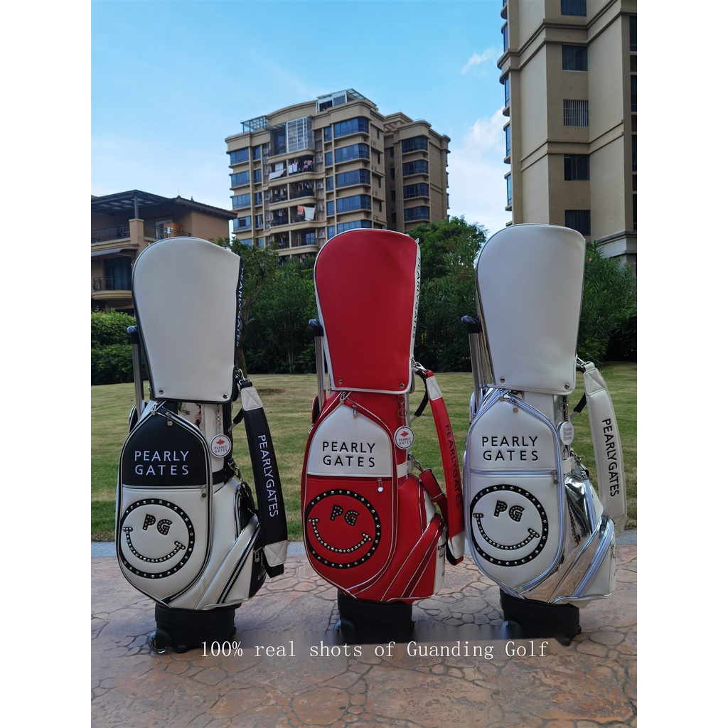 New Style PG Golf Bag Three Colors Available PEARLYGATES Mirror PU ...