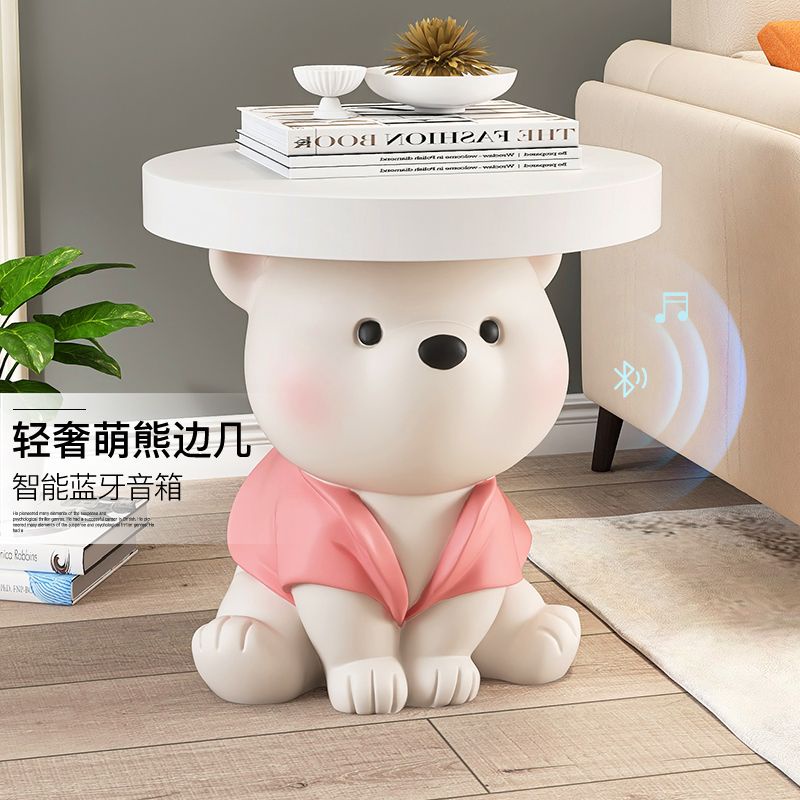 Cute Bear Coffee Table Floor Decorations Home Accessories Living Room ...