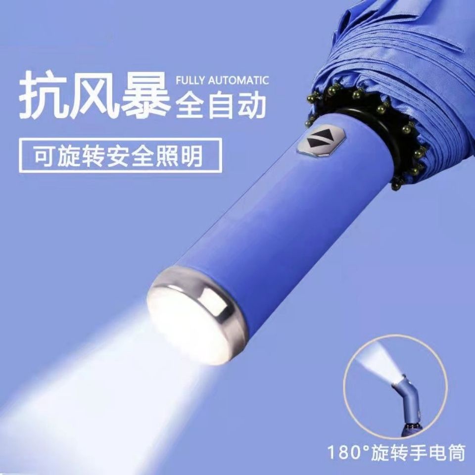 Fully Automatic Double-Bone Umbrella Foldable Men Women Rain Or Dual ...