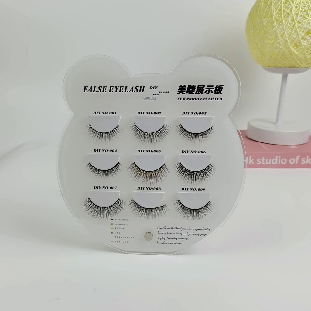 Yixi Grafting Eyelashes Acrylic Desktop Display Board Frame Finished ...