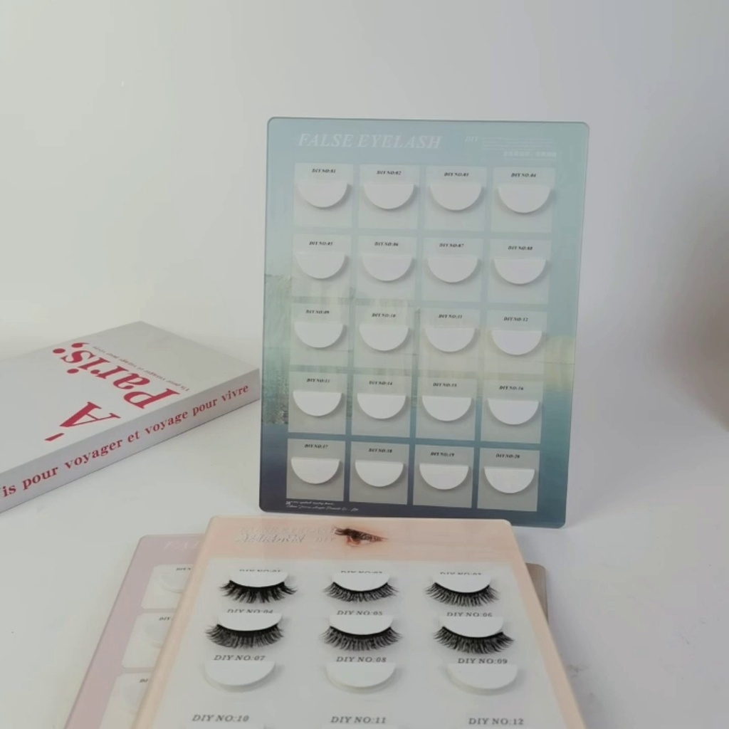 Yixi Beauty Eyelash Display Board Acrylic Display Stand Frame Book ...