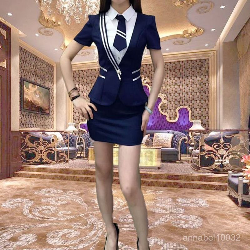 Professional Dress Stewardess Temperament KTV Princess Suit Bar Work ...