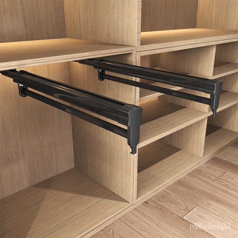 Taiwan Wardrobe Retractable Pull-Out Slide Cabinet Pants Rack Silent ...