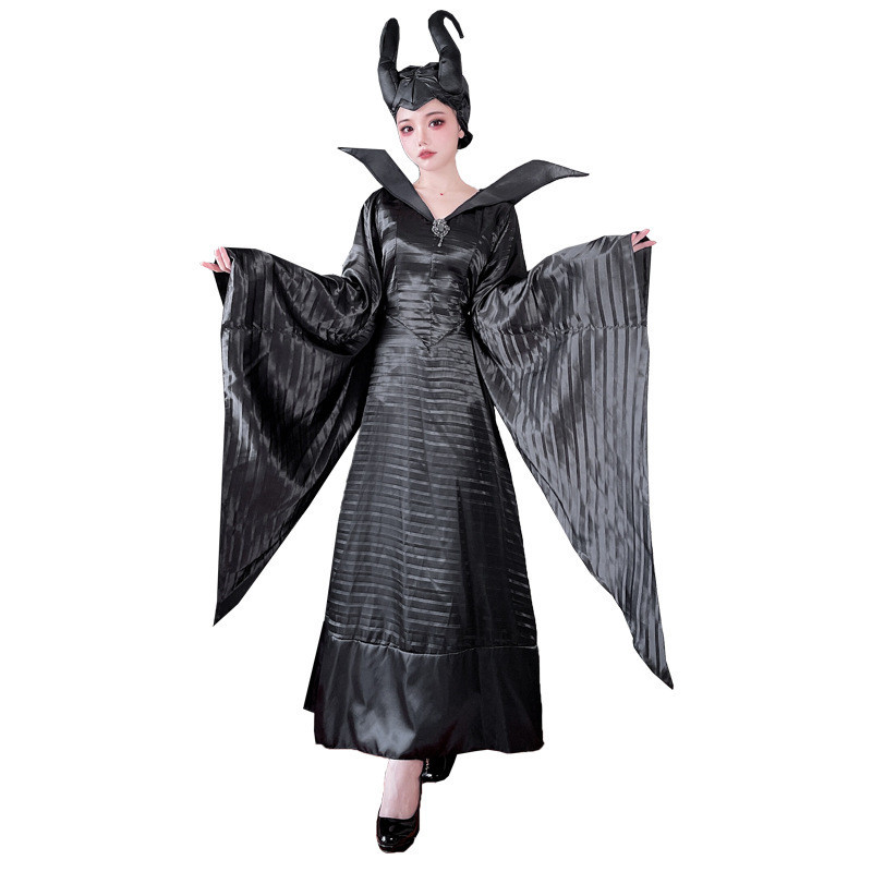 2025 Halloween Adult cosplay Costume Sleeping Curse Black Witch ...