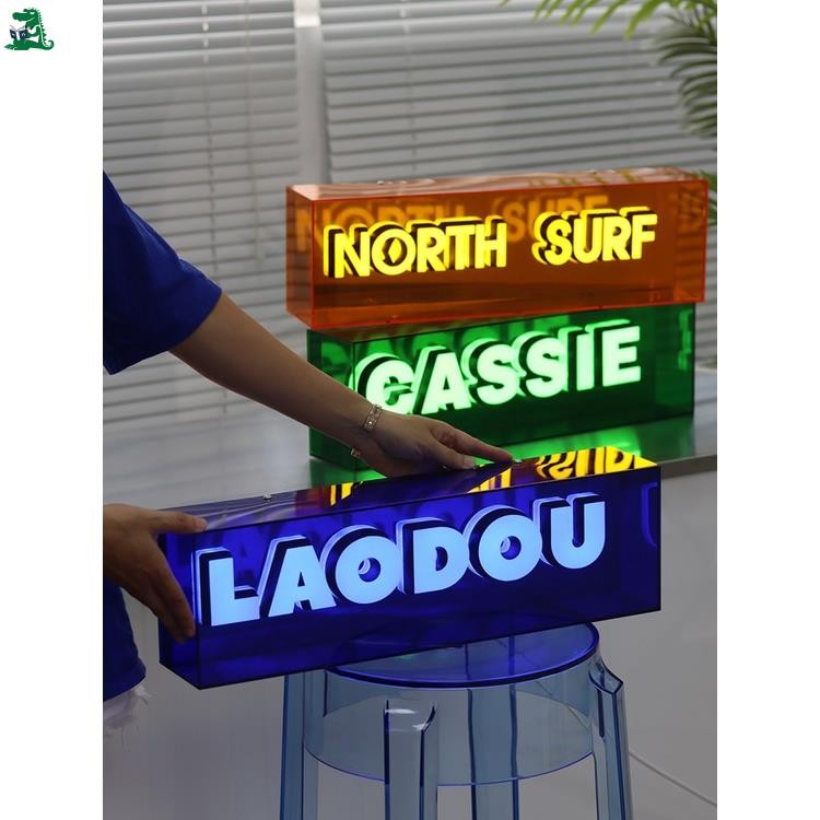 Customized Light Box Mini Luminous Character Acrylic Billboard ...