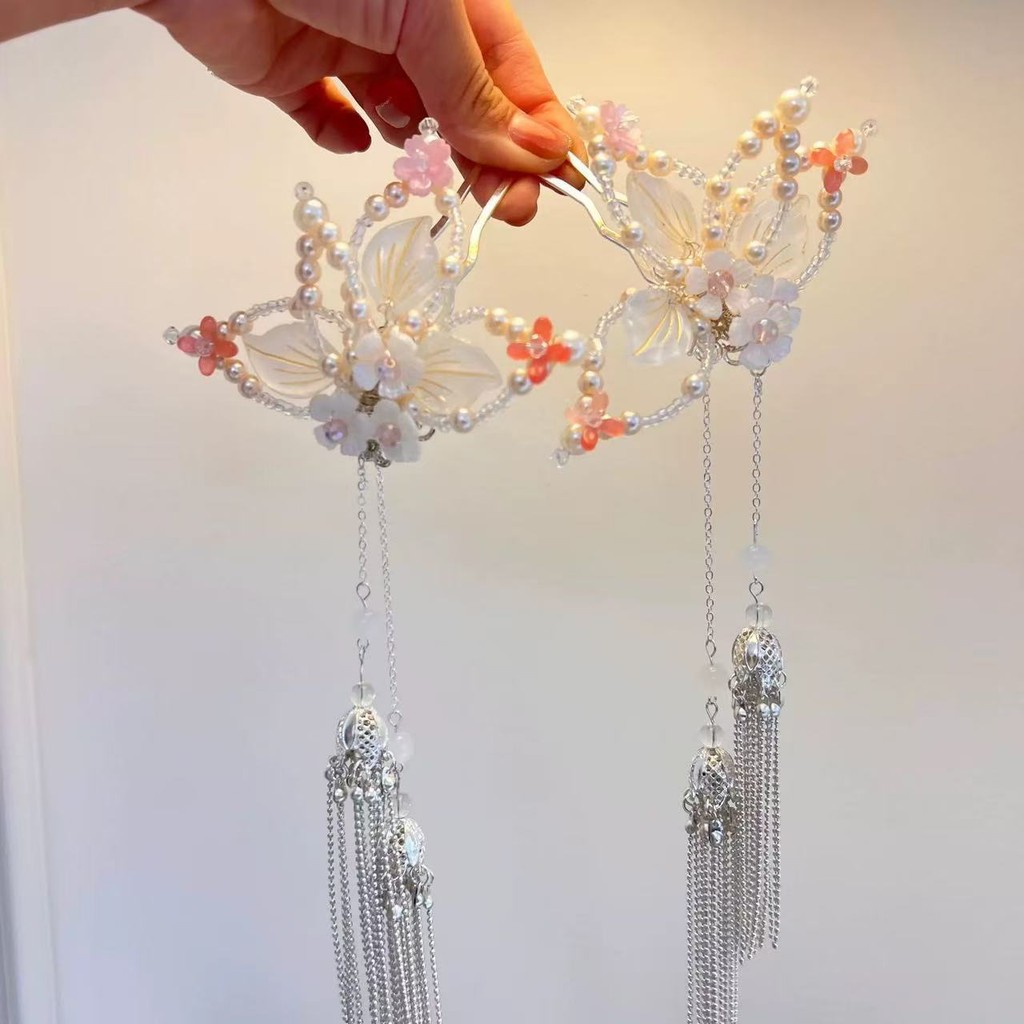 Quality Assurance Sweet Hanfu Headdress Flowing Hairpin Ancient Style ...