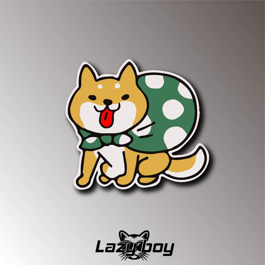 Taiwan Dog Shiba Inu Chichai Motorcycle Stickers Modified Universal ...