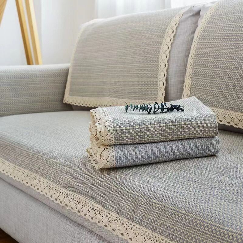 Old Coarse Cloth Cotton Linen Sofa Cushion Anti-Slip Four Seasons ...