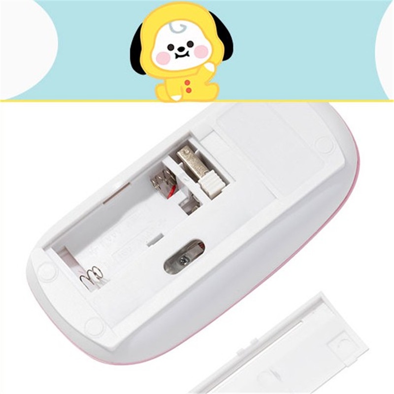 KPOP BT21 Wireless Mouse Rechargeable Silent Gaming Mouse For Laptop ...