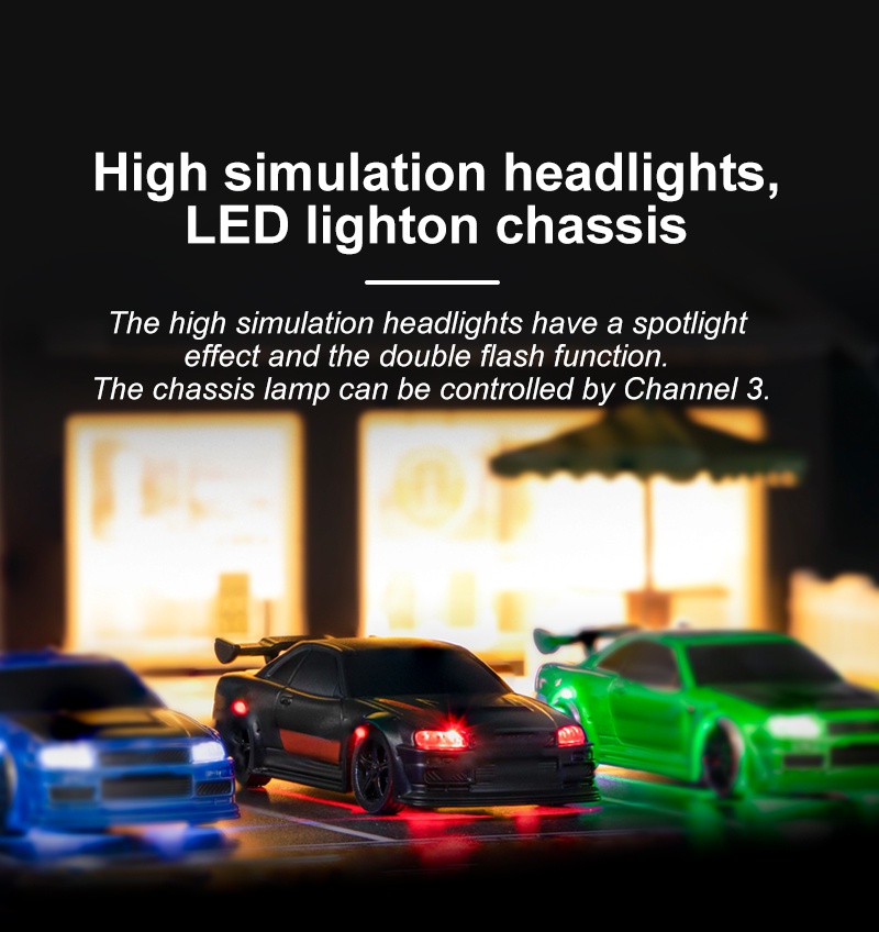 Turbo Racing C74 4CH 2.4GHZ 1:76 Full Proportional RC Drift Mini Sports ...