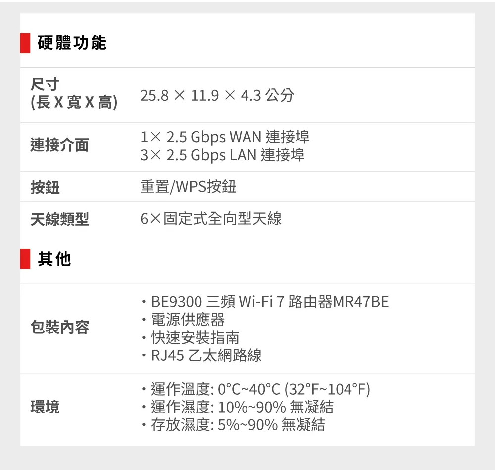 MERCUSYS Mercury MR47BE BE9300 Wi-Fi 7 Router/4x 2.5G Port/Original ...