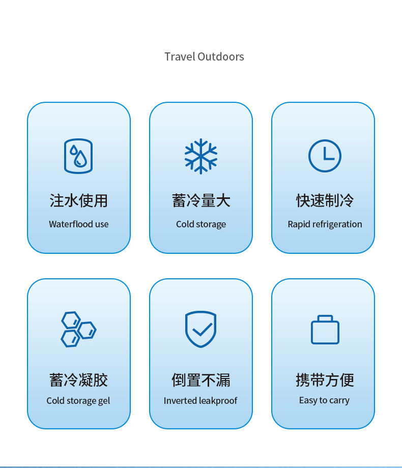 Ice Pack Disposable Water Injection Cold Storage Brick Board Insulation ...