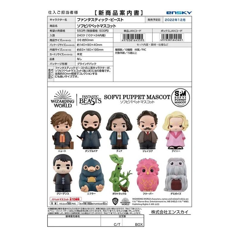 [Cocoa Capsule Toys] Ensky Monster And Their Origin Soft Rubber Finger ...