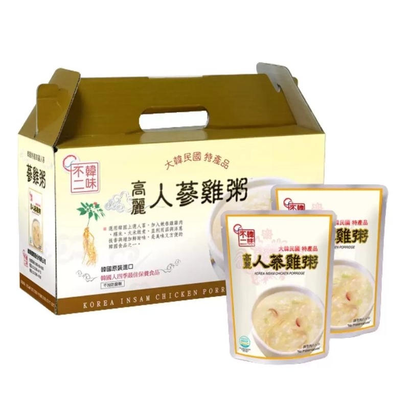 Costco/Sold Separately Korean Flavor Fuji Ginseng Chicken Congee 280g X ...