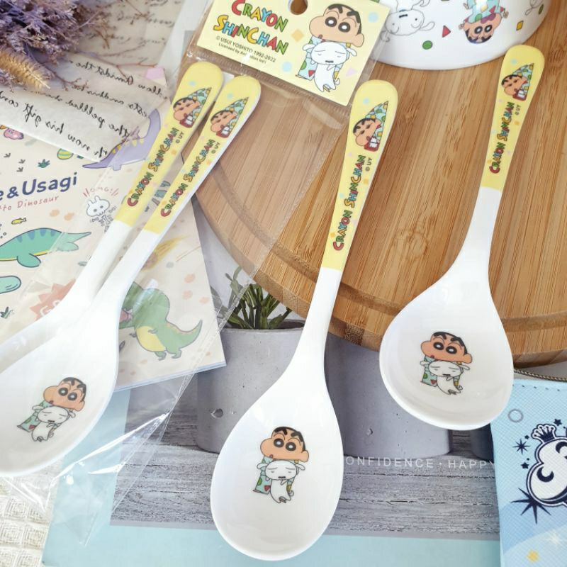 Crayon Shin-Chan Long Spoon 2pcs Long-Handled Children's Made In Taiwan ...