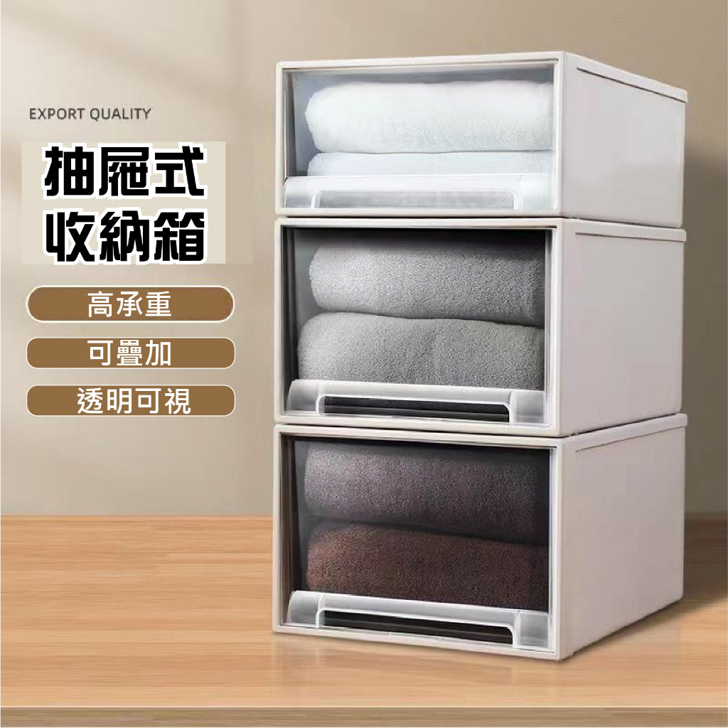 Transparent Drawer Storage Box Organizer Anti-Dust Cabinet Stackable ...