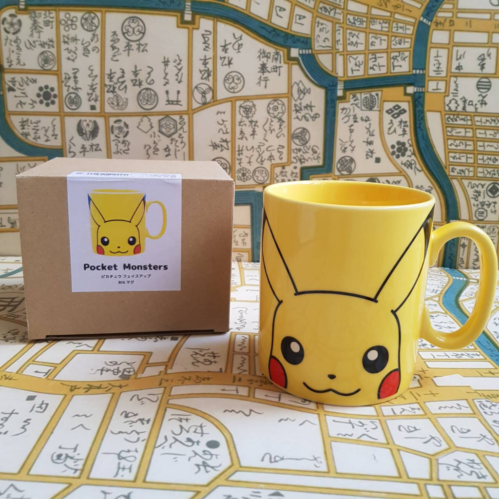 With Invoice Japan~Pikachu Big Face Ceramic Mug Pikachu Water Cup ...