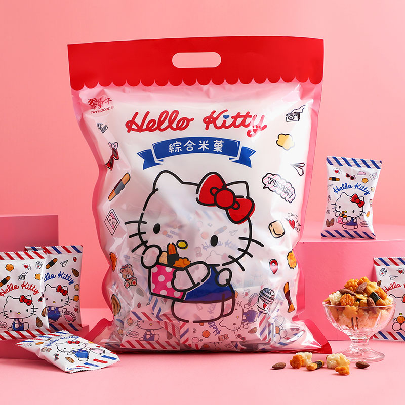 Crackers-Hello Kitty Travel Comprehensive Rice Crackers (17gX40 Packs ...