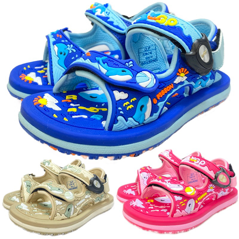 GP Boys Girls Sports Sandals Now Beat Whales No. 24-30 Children Play ...