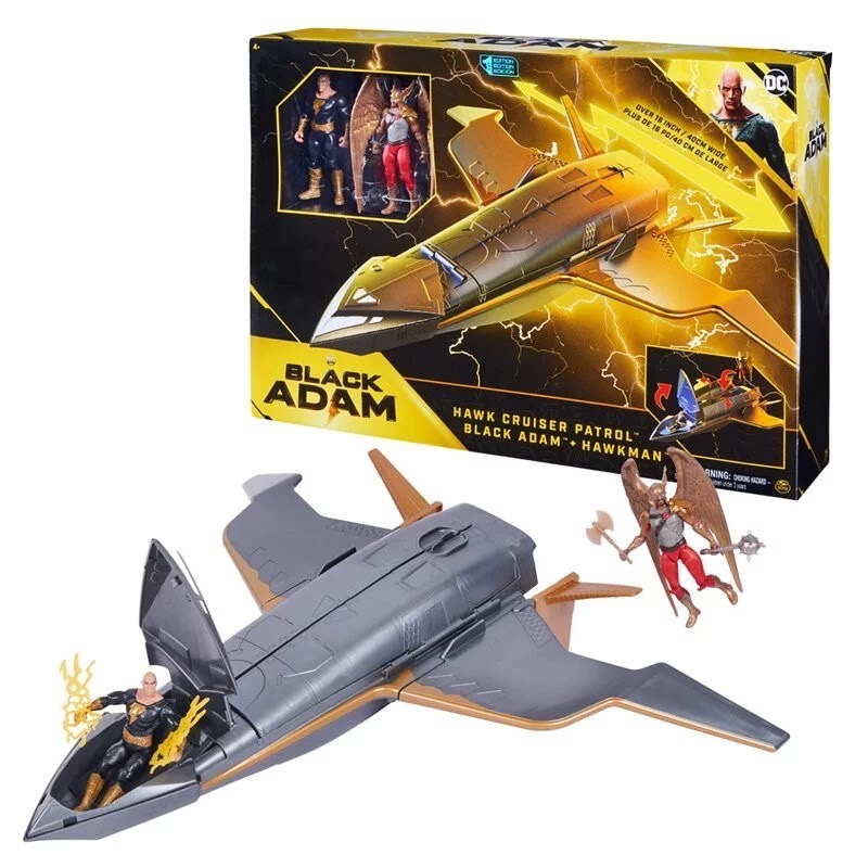 DC Black Adam-4 Inch Adam Double Action Figure Set (Black And The Eagle ...