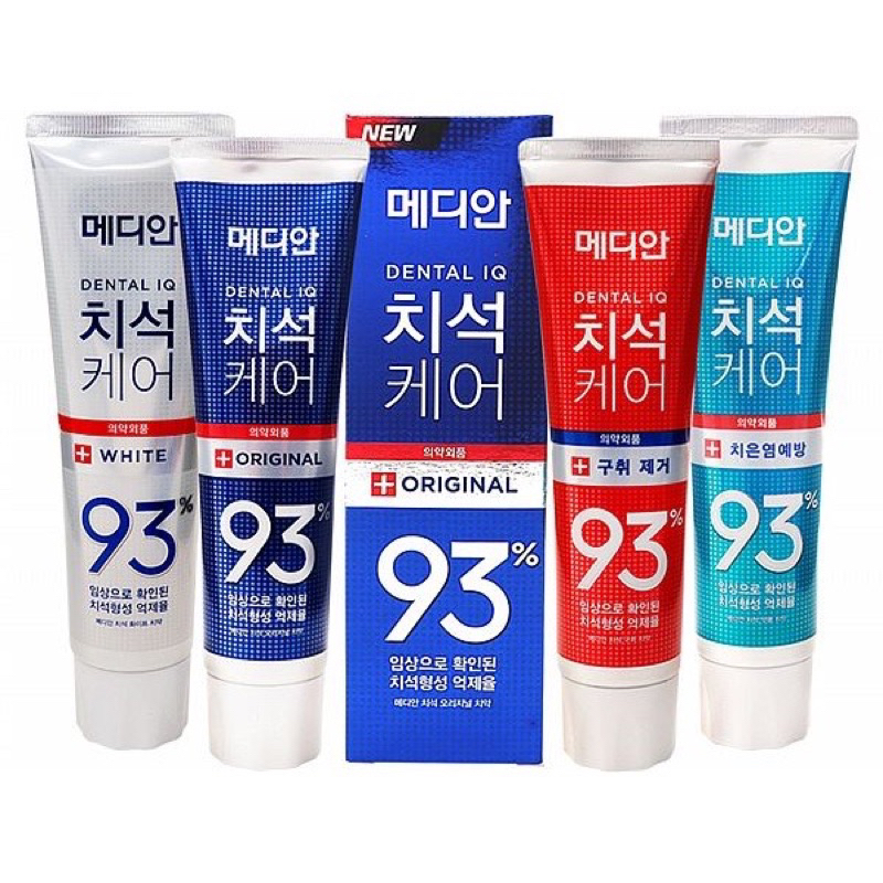 Korea MEDIAN 93% Tartar Toothpaste (120g) | Shopee Singapore