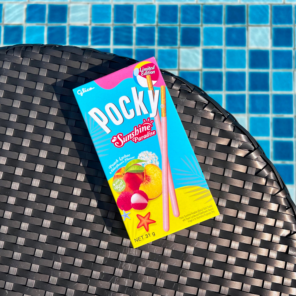 Thailand Limited POCKY Christmas Summer Green Apple Flavor Peach Lychee ...