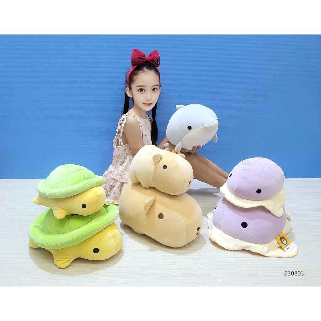 [Cute Q Version Doll] Stingray Doll Capybara Muppet Sea Turtle | Shopee ...