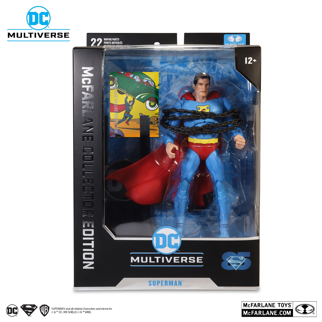 DC Mcfarlane Multiverse Superman First Edition Collector's Comic action ...