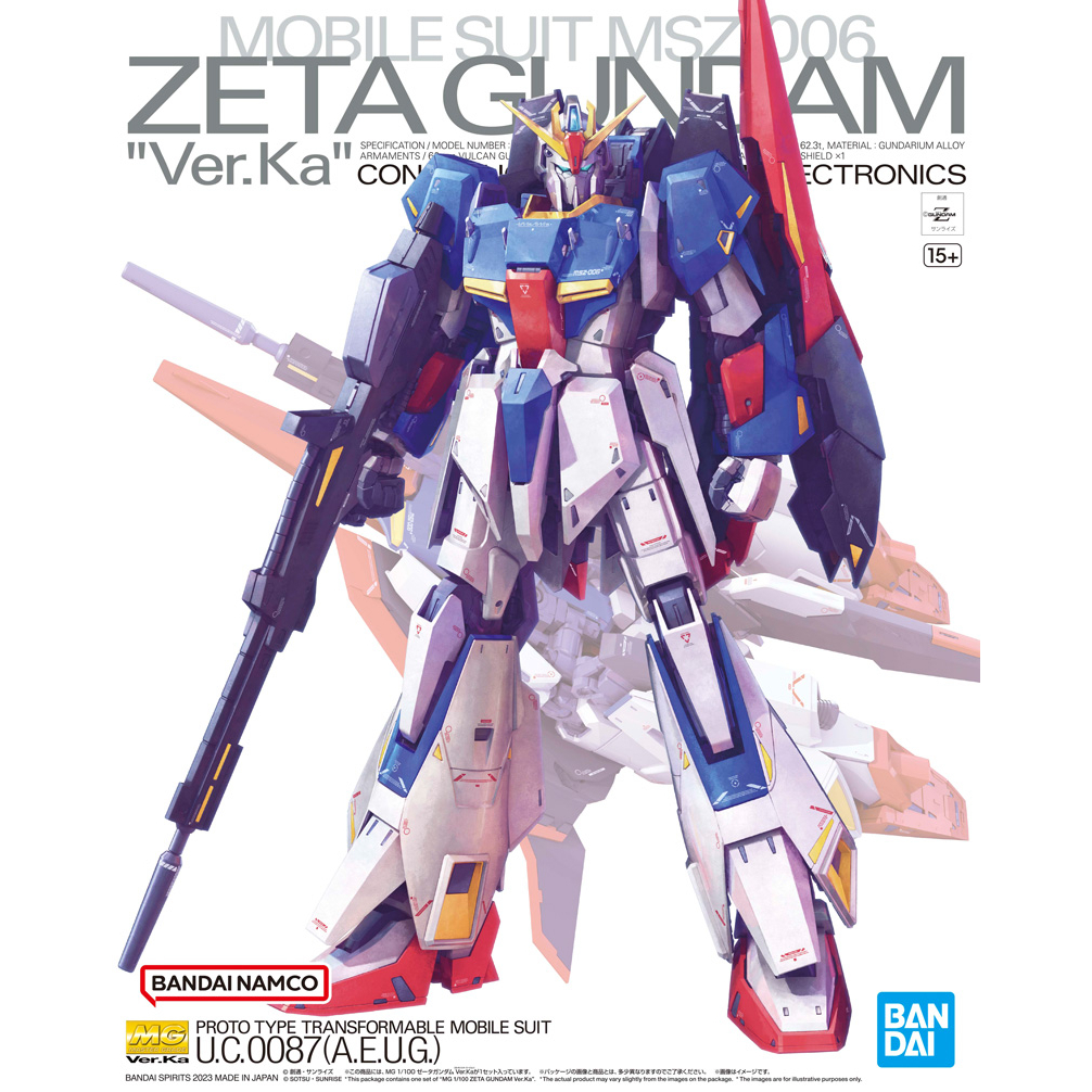 [Gunpla] Water Sticker BANDAI GUNDAM Z MG 1/100 ZETA Ver. Ka | Shopee ...
