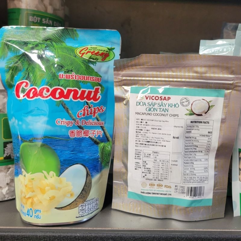Crispy coconut chips As P S Y Kh Gi N TAN | Shopee Singapore