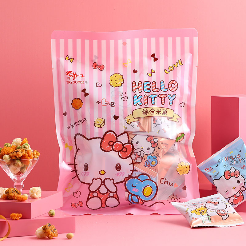Cuiguozi-HELLO KITTY Integrated Rice Crackers (14gX14 Packs) | Shopee ...