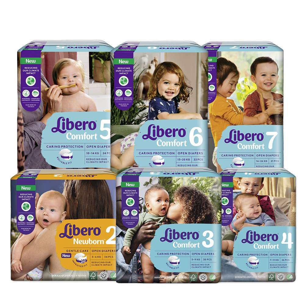 [1 Box (8 Packs) Free Toys] Libero newborn/comfort Baby Diaper/Diaper ...