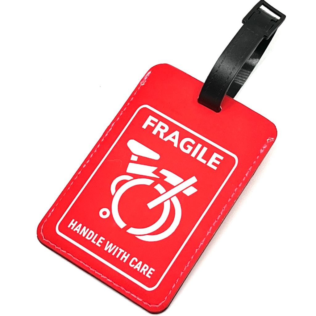 Brompton Small Cloth Bicycle Please Put FRAGILE Luggage Tag Luggaeg ...