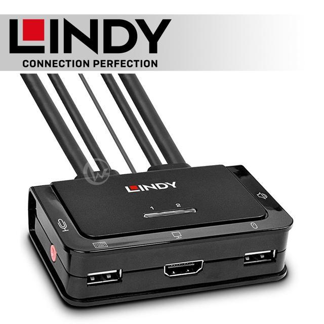 LINDY Lindi 2-Port USB TYPE-C & HDMI2.0 TO HDMI2.0 With Cable KVM ...