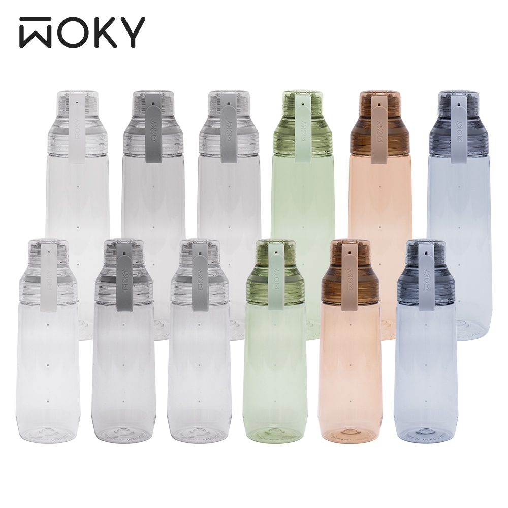 [WOKY WOKY] ECOZEN Transparent Bottle 600ml/800ml (With Bouncing Straw) | Shopee Singapore