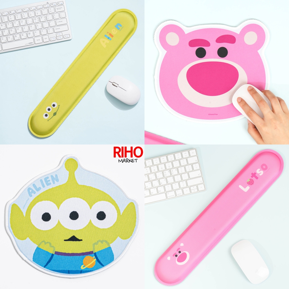Korea Daiso Toy Story Mouse Pad Wrist Desk Long Office Pixar Three-Eyed ...