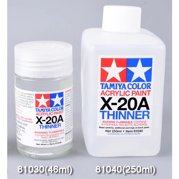 TAMIYA X-20A Water-Based Paint Solvent Thinner Acrylic 46ml 250ml ... TAMIYA X-20A Water-Based Paint Solvent Thinner Acrylic 46ml 250ml ...