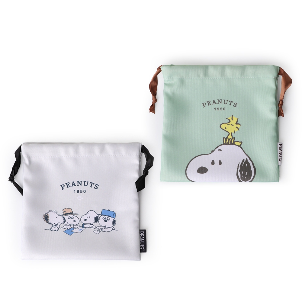 Peanuts Snoopy Drawstring Bag-Norns Original Design Portable Storage ...