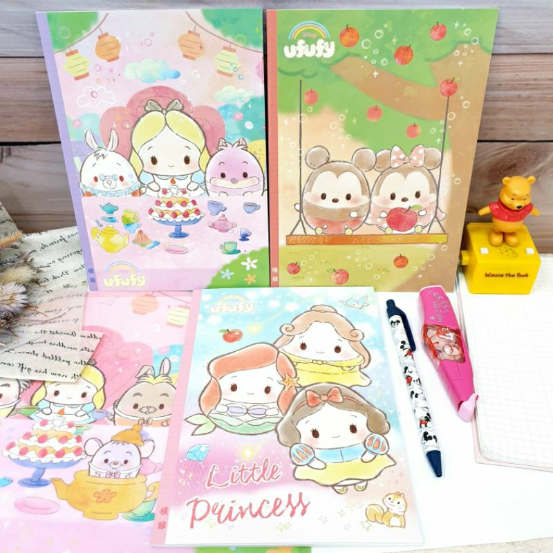 Disney 25k Notebook Horizontal Line Cloud Series Mickey Minnie Princess ...