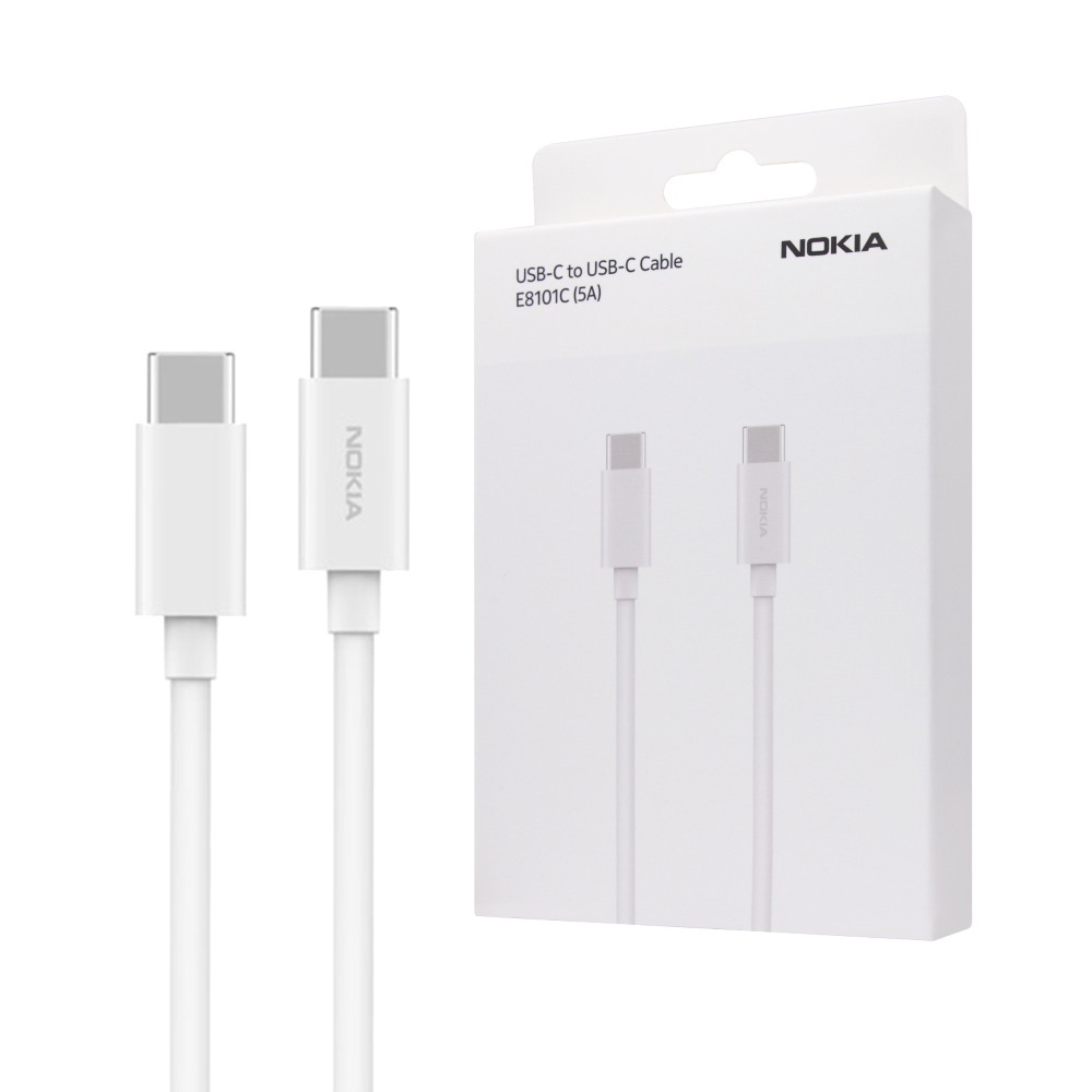 NOKIA 5A Type C to Flash Charge Transmission Cable E8101C-White (Box ...