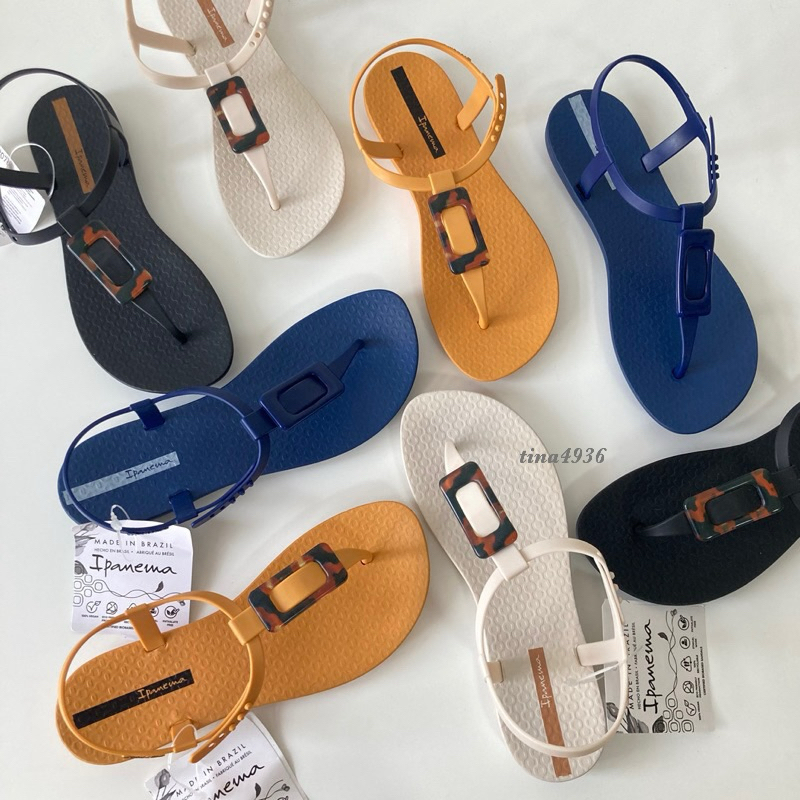 IPANEMA CLASS LIFE Girls Brazil Sandals (Vera Amber Square Buckle T ...