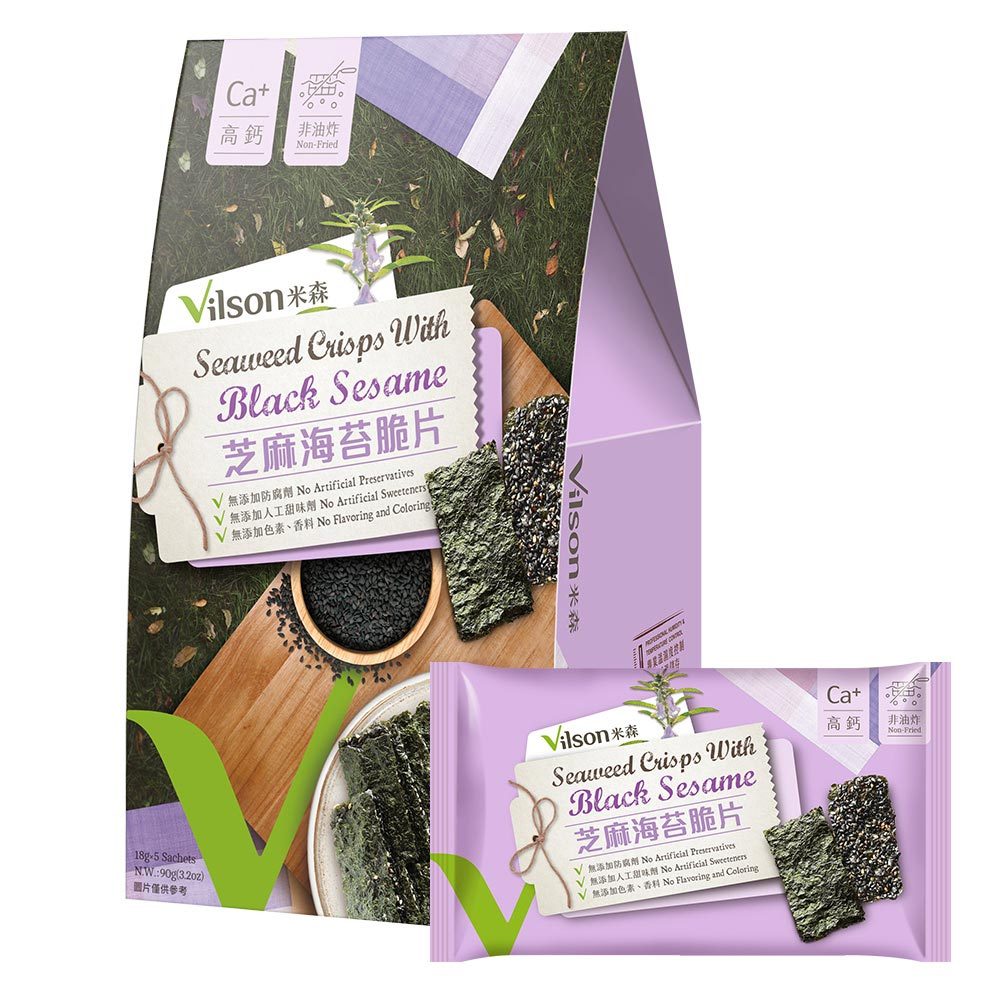Misson vilson Sesame Seaweed Chips (18gx5packs/Box) | Shopee Singapore