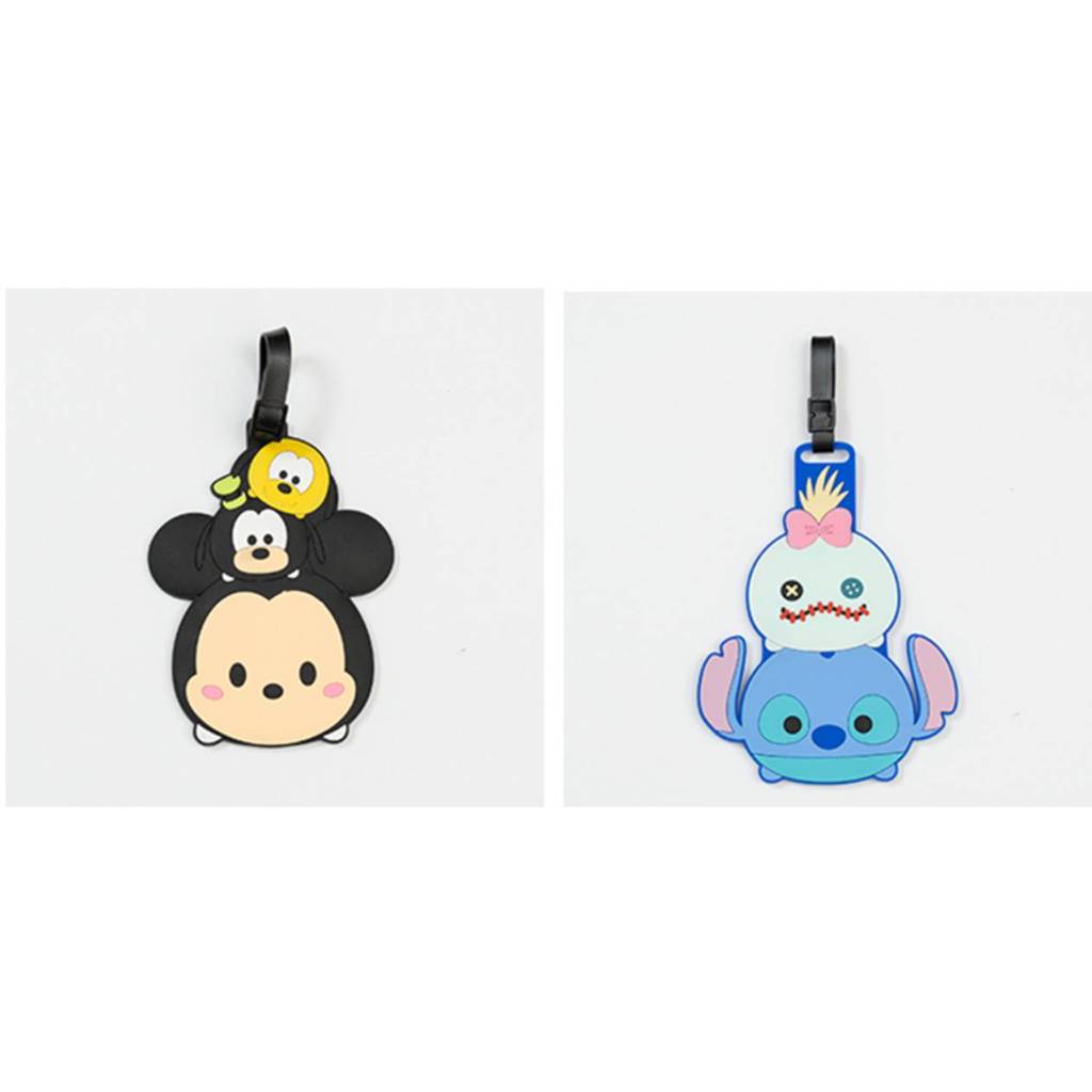 Disney Style Luggage Tag Stitch Mickey Id Identification Card | Shopee ...