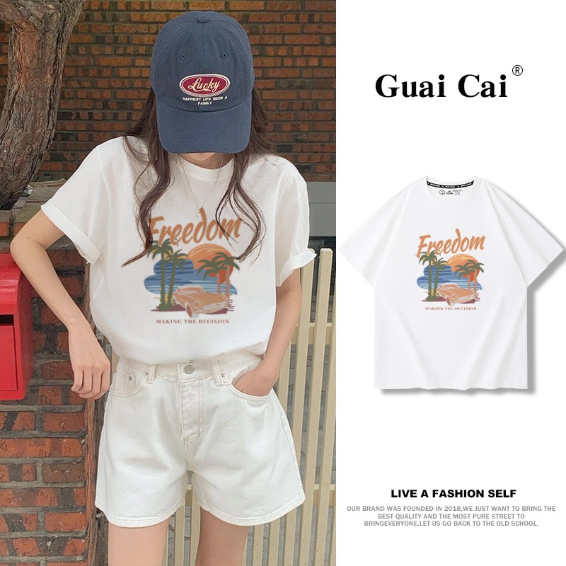 [Roro] 100% Cotton Girls Clothes Summer Lower Body Missing oversize ...