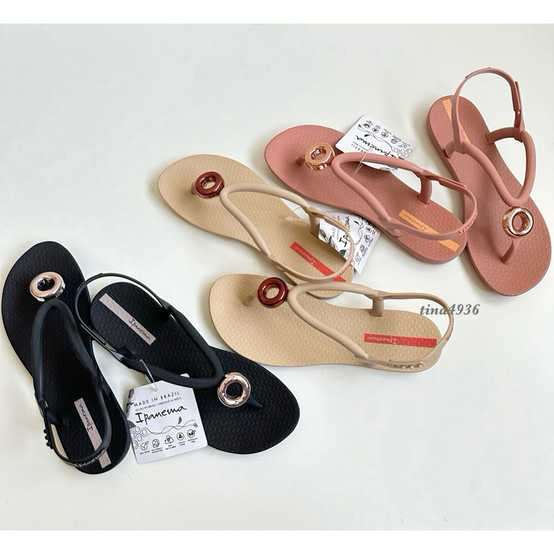 IPANEMA CLASS UNA Girls WOMEN Brazil Sandals (Elegant Retro Round Flip ...