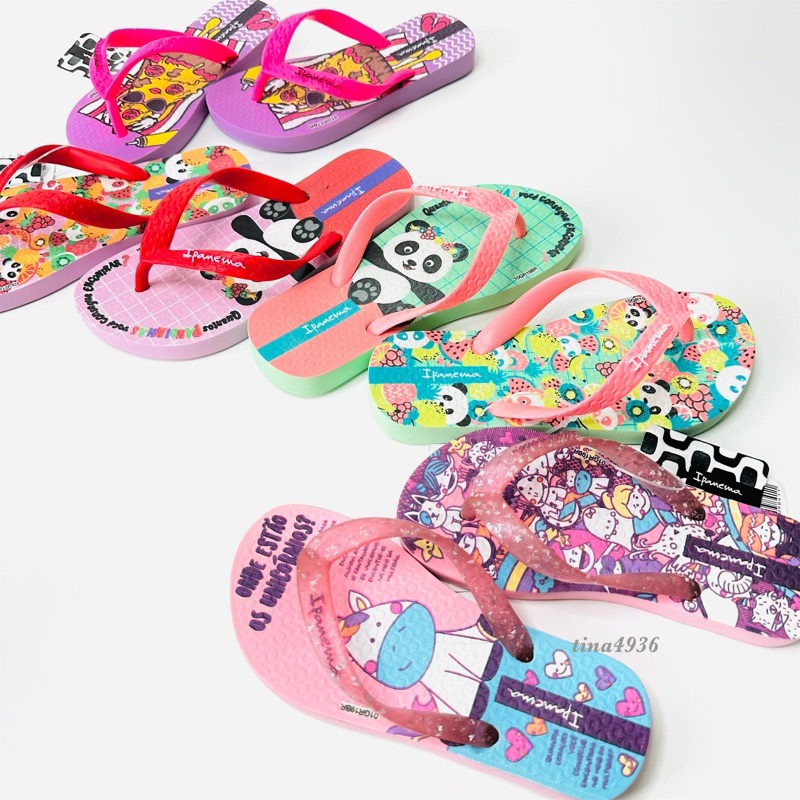 IPANEMA TEMAS INFANTIL KIDS Girls Brazilian Slippers (Unicorn Panda ...