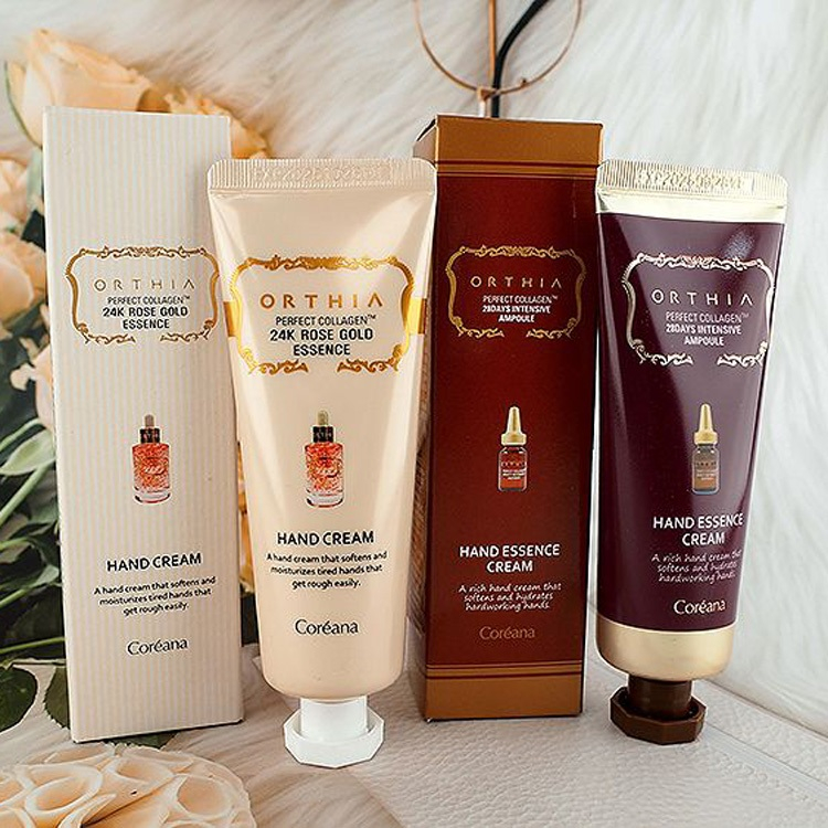 Korea Coreana 24K Gold Rose Ampoule Hand Cream/Perfect Collagen Cream ...