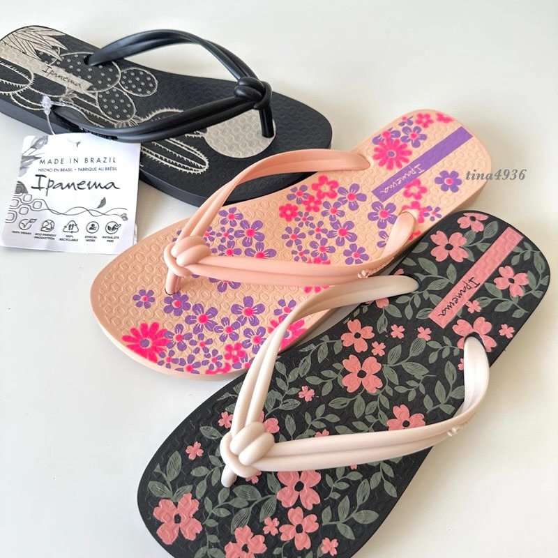 IPANEMA ELO Girls Brazilian Slippers (Japanese Style Knotted Flower ...